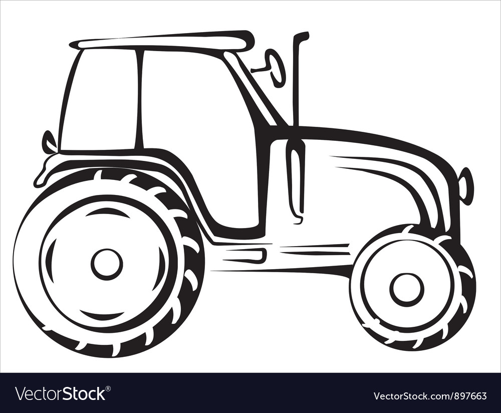 tractor-symbol-royalty-free-vector-image-vectorstock