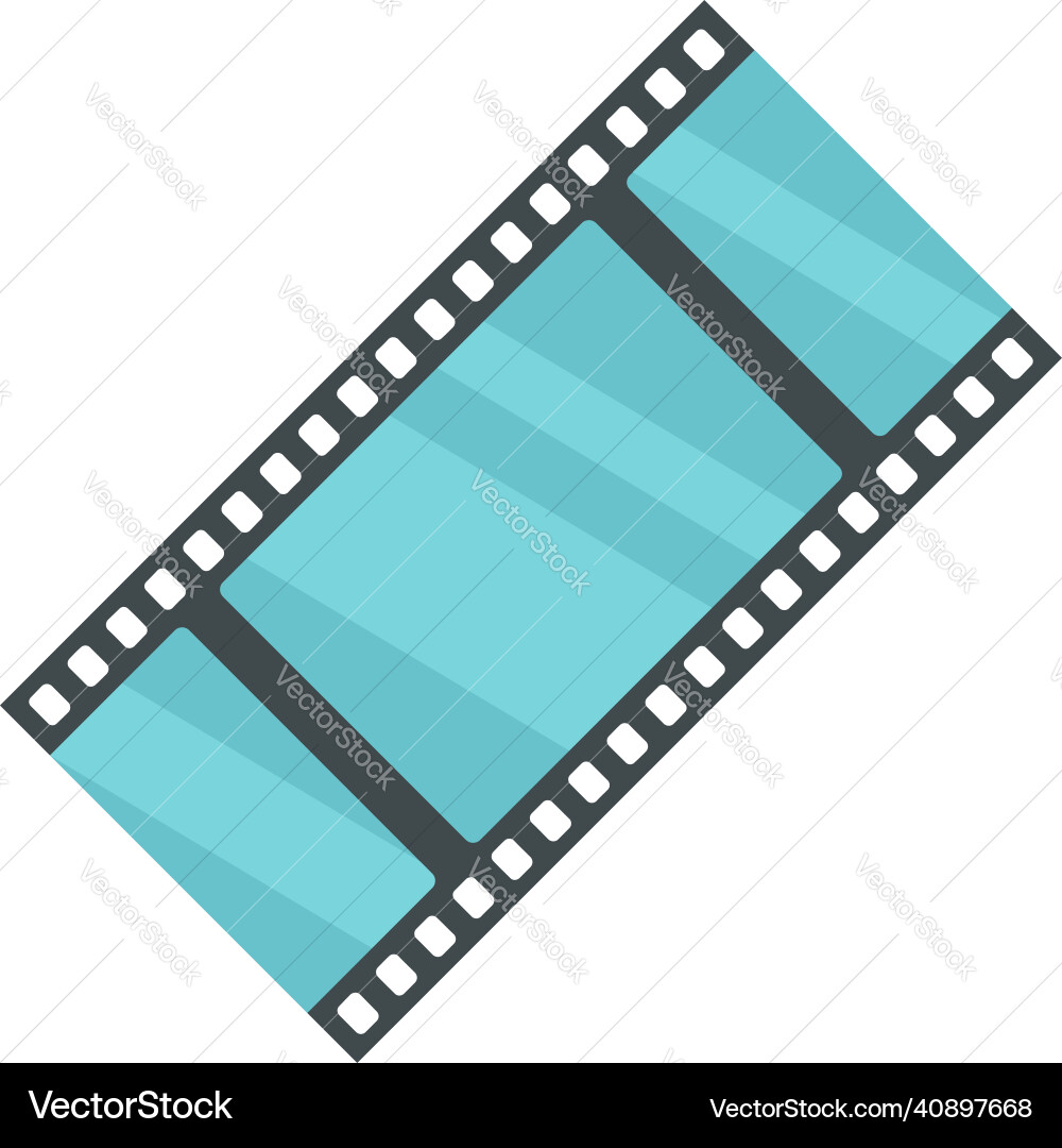 Cinema film icon flat isolated Royalty Free Vector Image