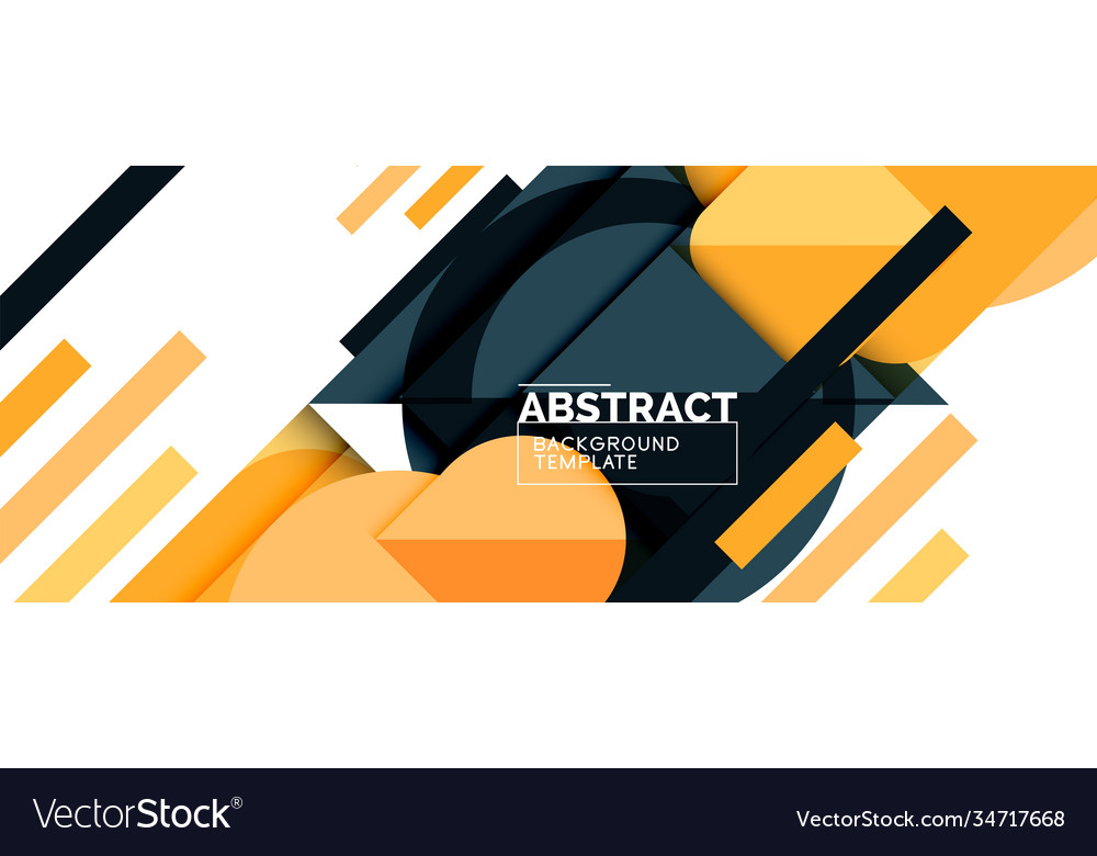 Clean minimal geometric abstract background Vector Image
