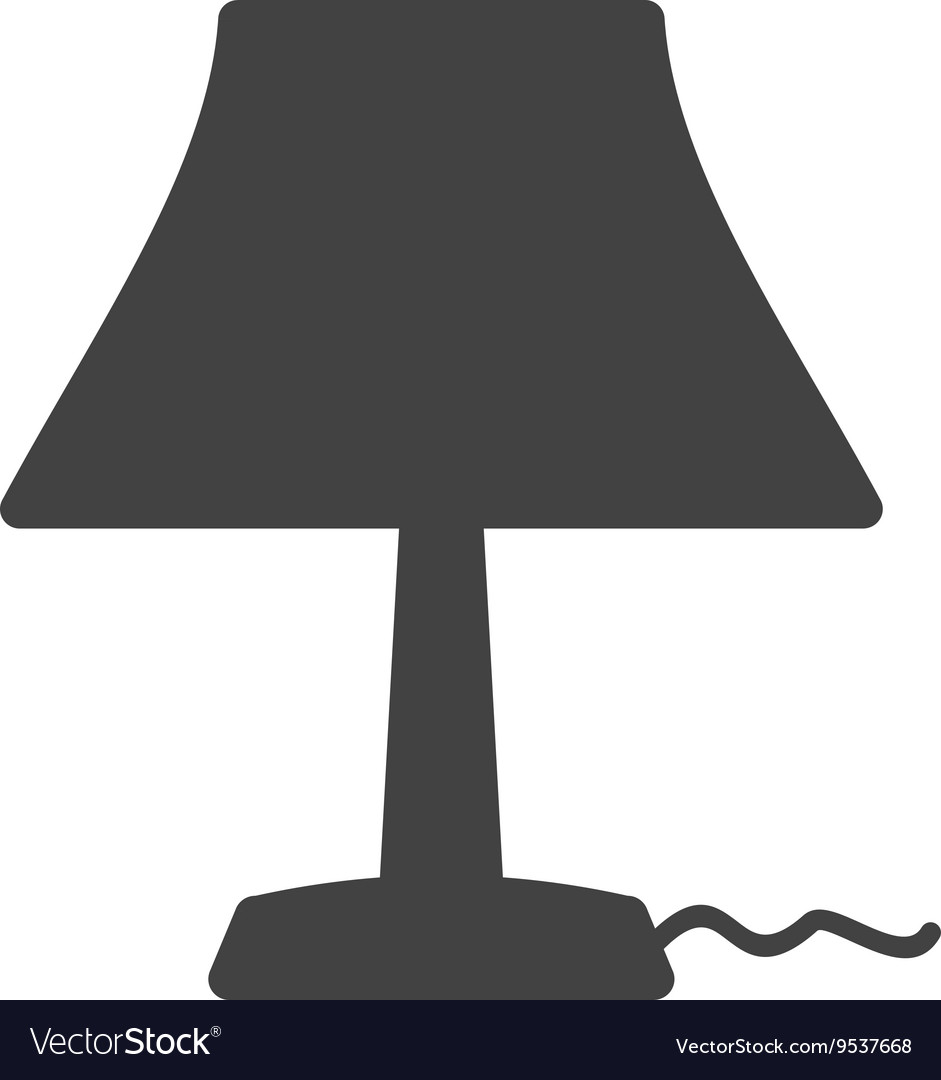 Table lamp Royalty Free Vector Image - VectorStock