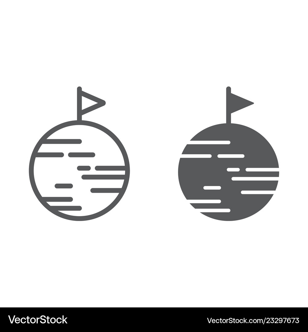 Discover line and glyph icon space astronomy Vector Image