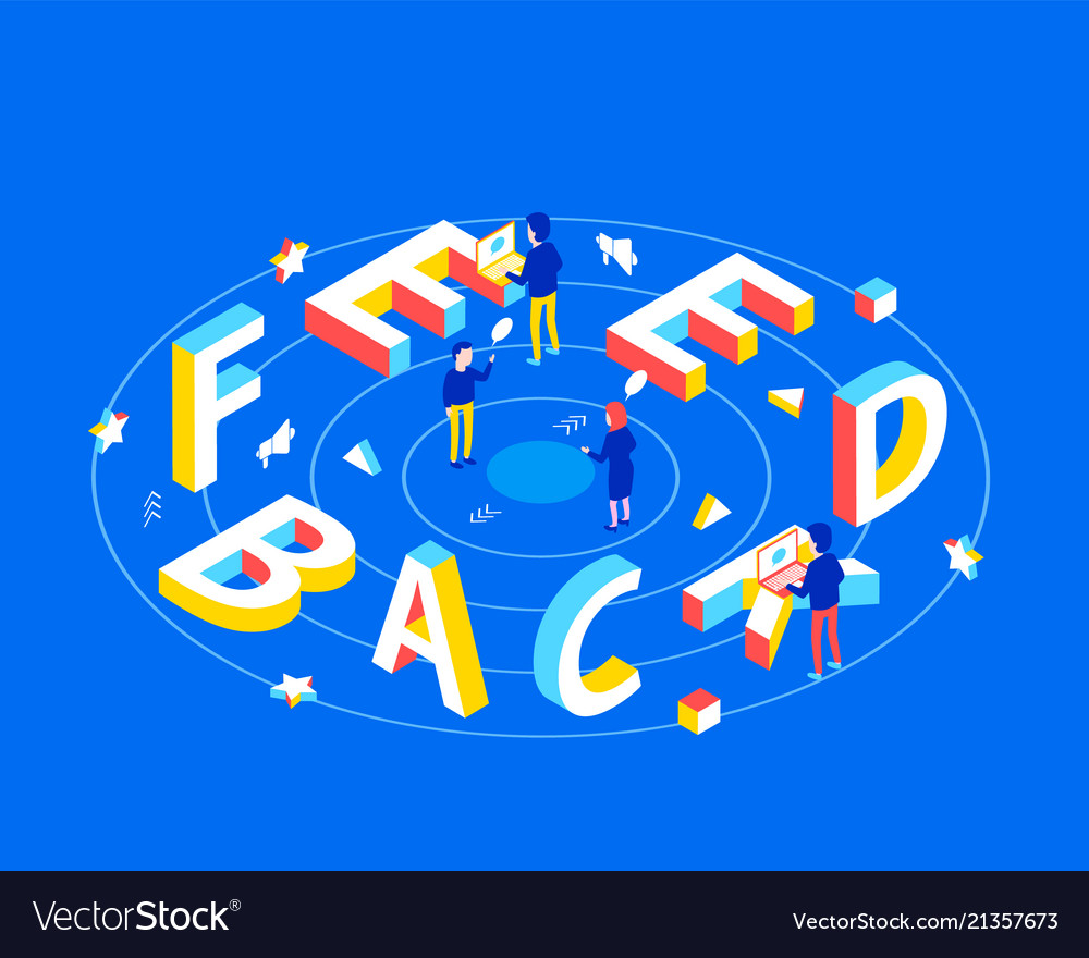 Feedback design concept Royalty Free Vector Image