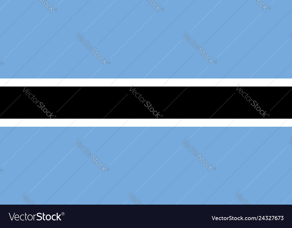Flag of botswana Royalty Free Vector Image - VectorStock