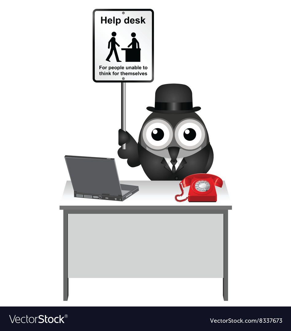 Help desk Royalty Free Vector Image - VectorStock