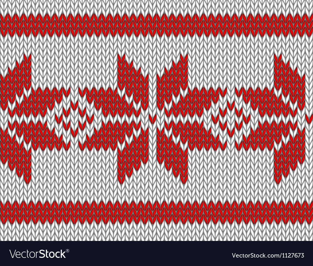 Seamless knitted pattern Royalty Free Vector Image