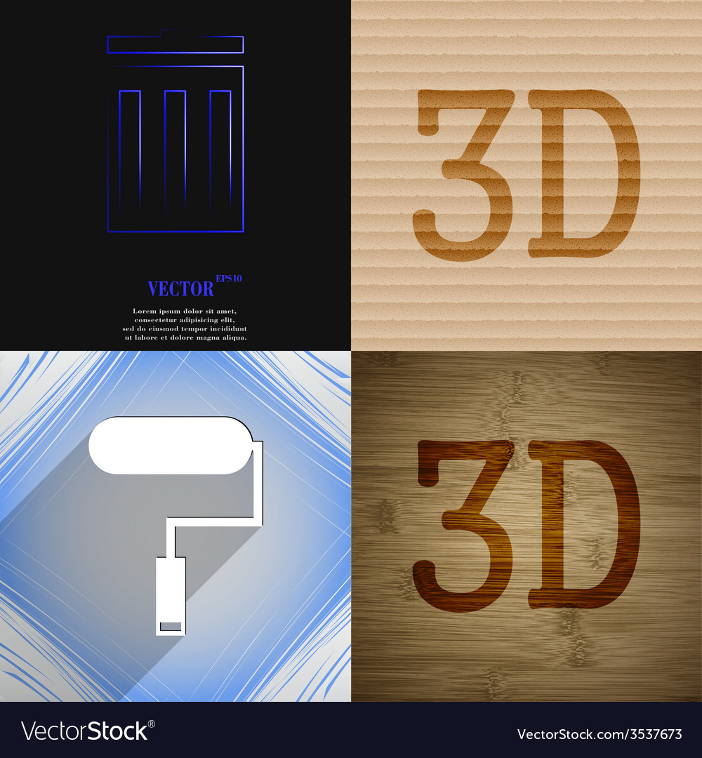 Set abstract backgrounds with different web Vector Image