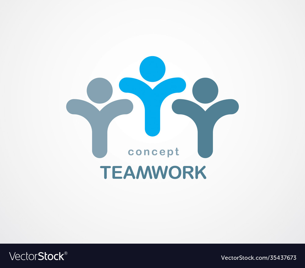 Teamwork and friendship concept created Royalty Free Vector