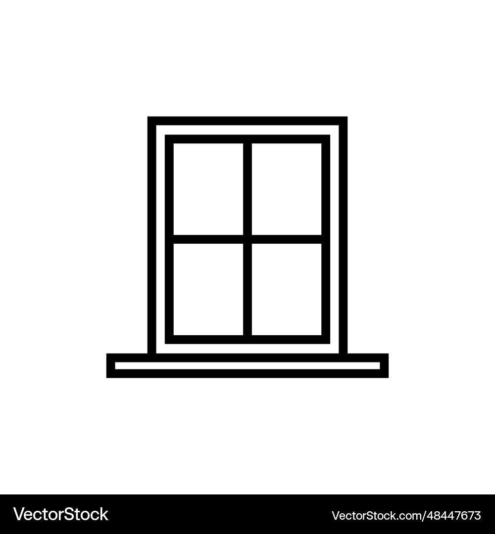 Window icon Royalty Free Vector Image - VectorStock
