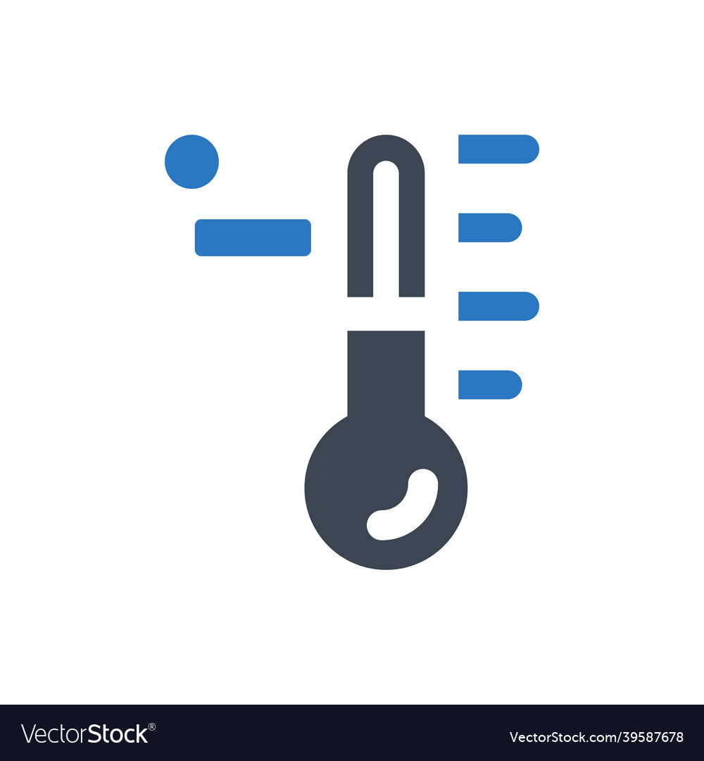 Cold temperature icon Royalty Free Vector Image