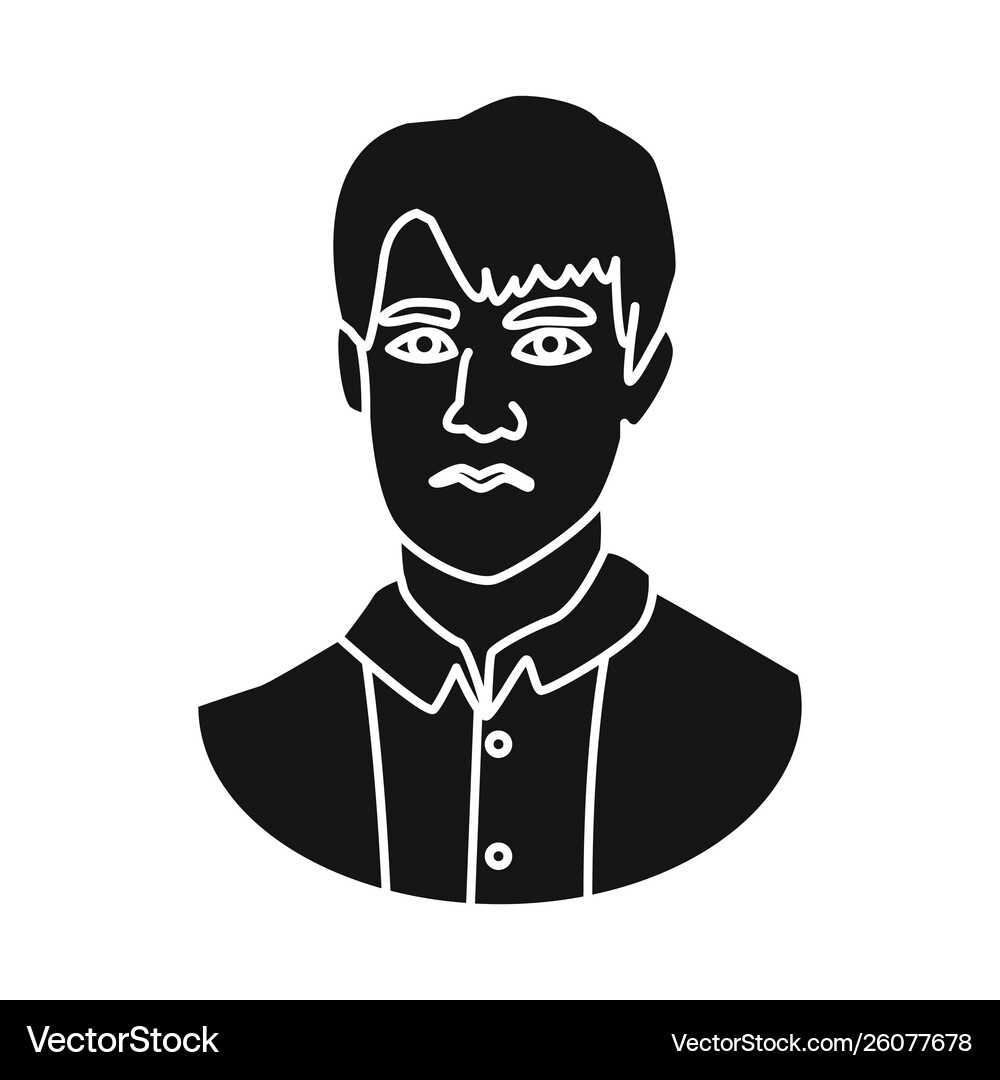 Design man and face symbol set man Royalty Free Vector Image