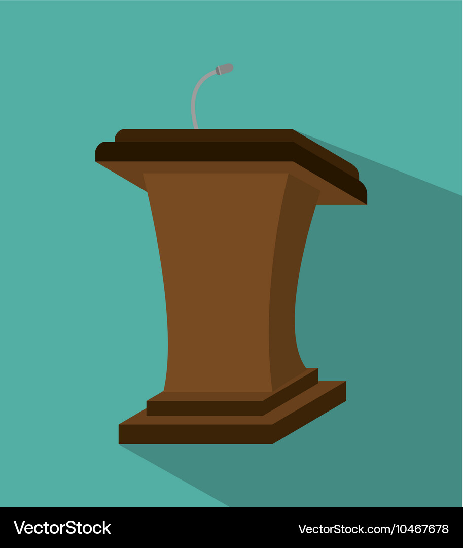 Podium speech icon Royalty Free Vector Image - VectorStock