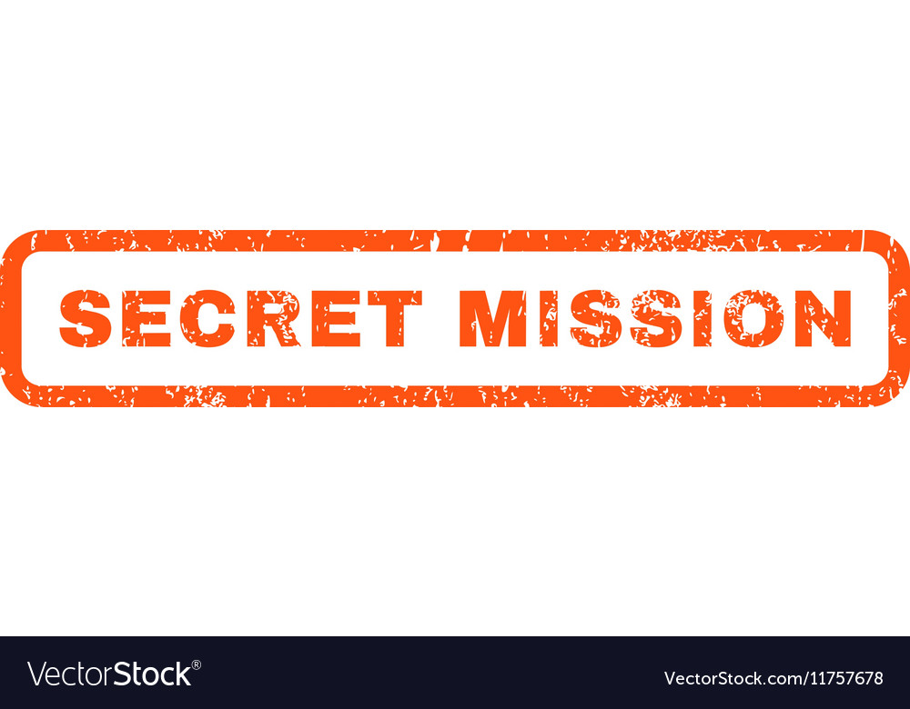 Secret mission rubber stamp Royalty Free Vector Image