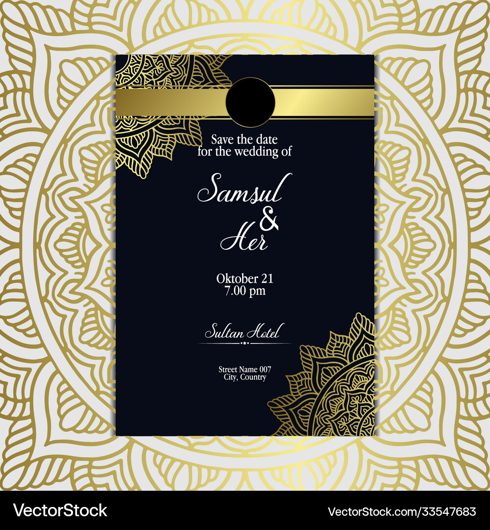 Floral and mandala ornamental decorative frame Vector Image
