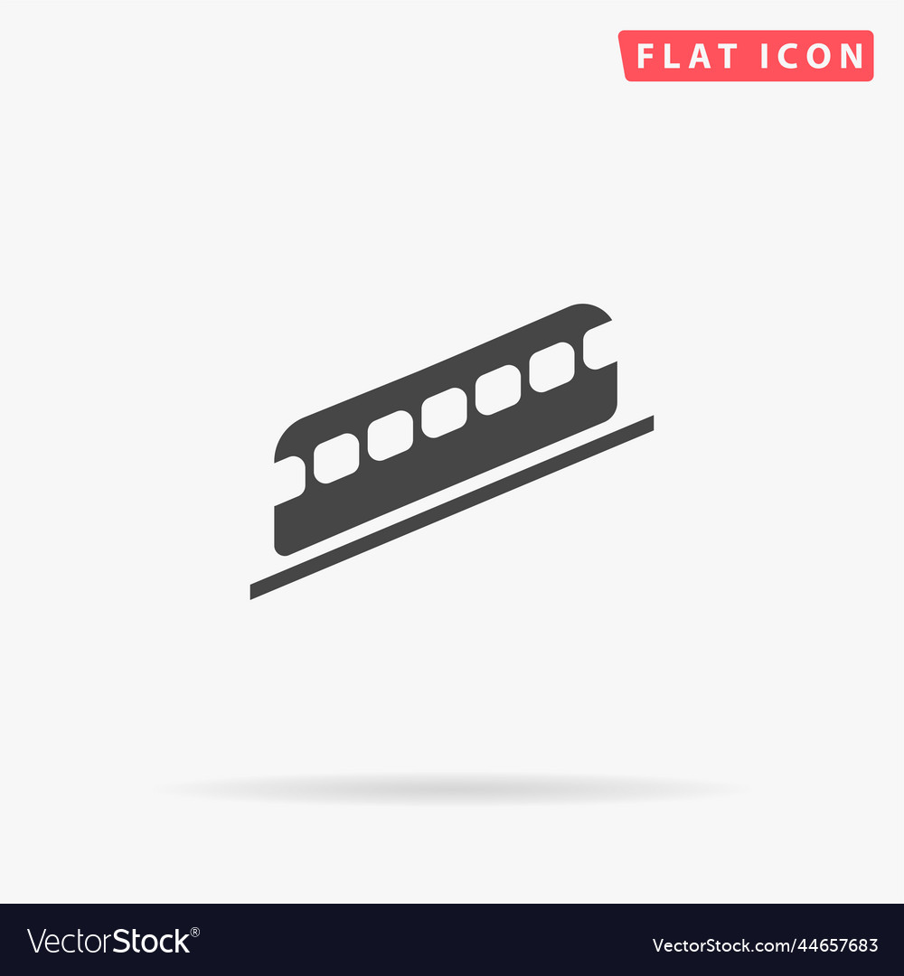 Funicular flat icon Royalty Free Vector Image - VectorStock