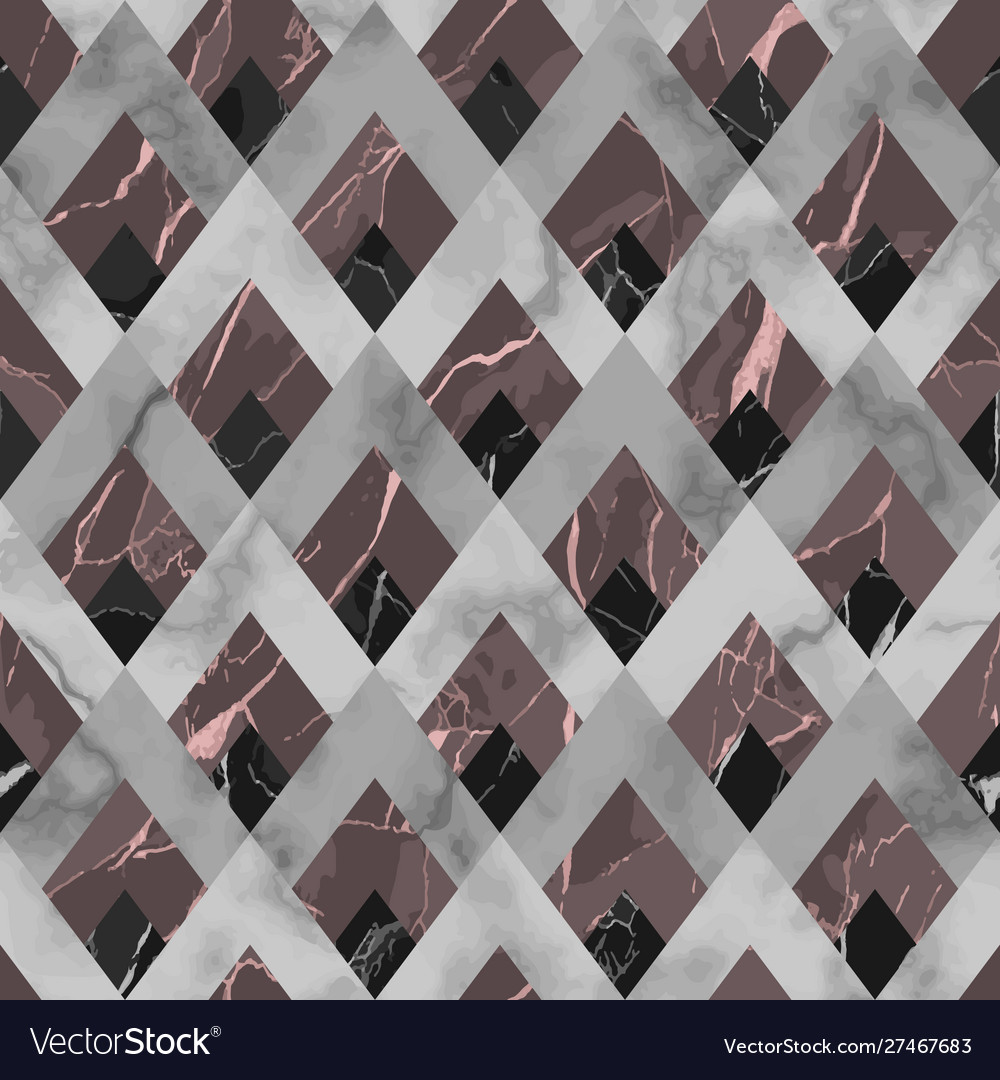 Marble luxury geometric seamless pattern Vector Image