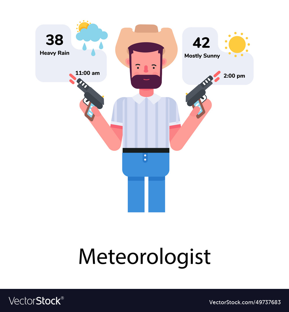 Meteorologist Royalty Free Vector Image - VectorStock