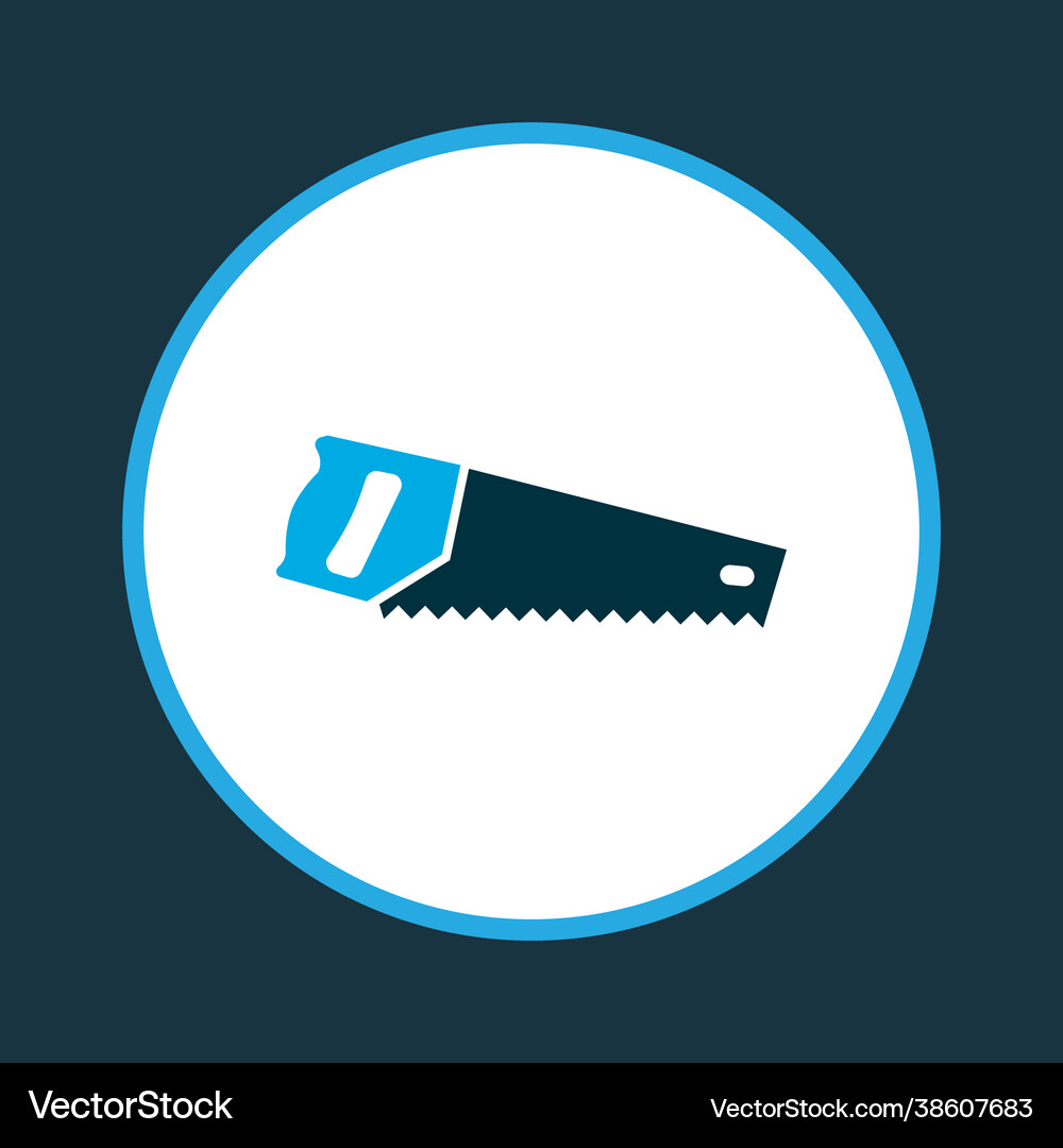 Saw icon colored symbol premium quality isolated Vector Image