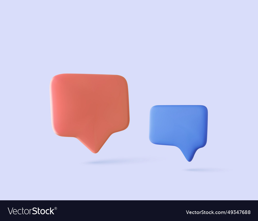 Blank red speech bubble pin Royalty Free Vector Image