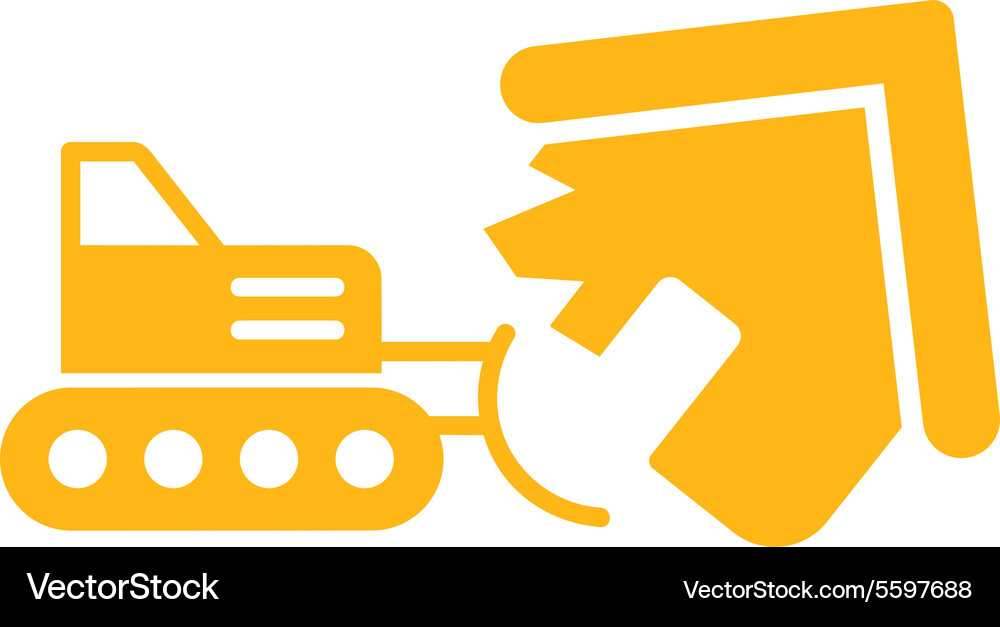 Demolition icon from Business Bicolor Set Vector Image