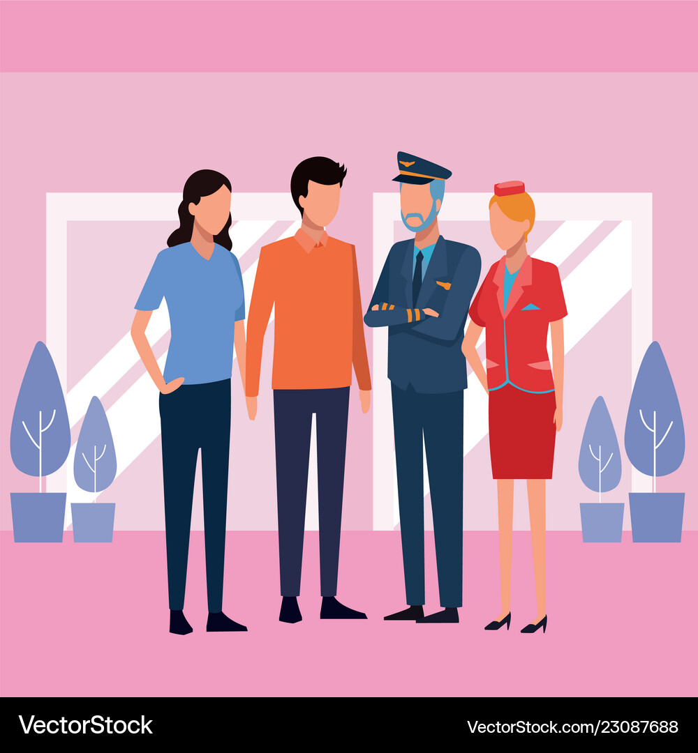 People job and occupation Royalty Free Vector Image