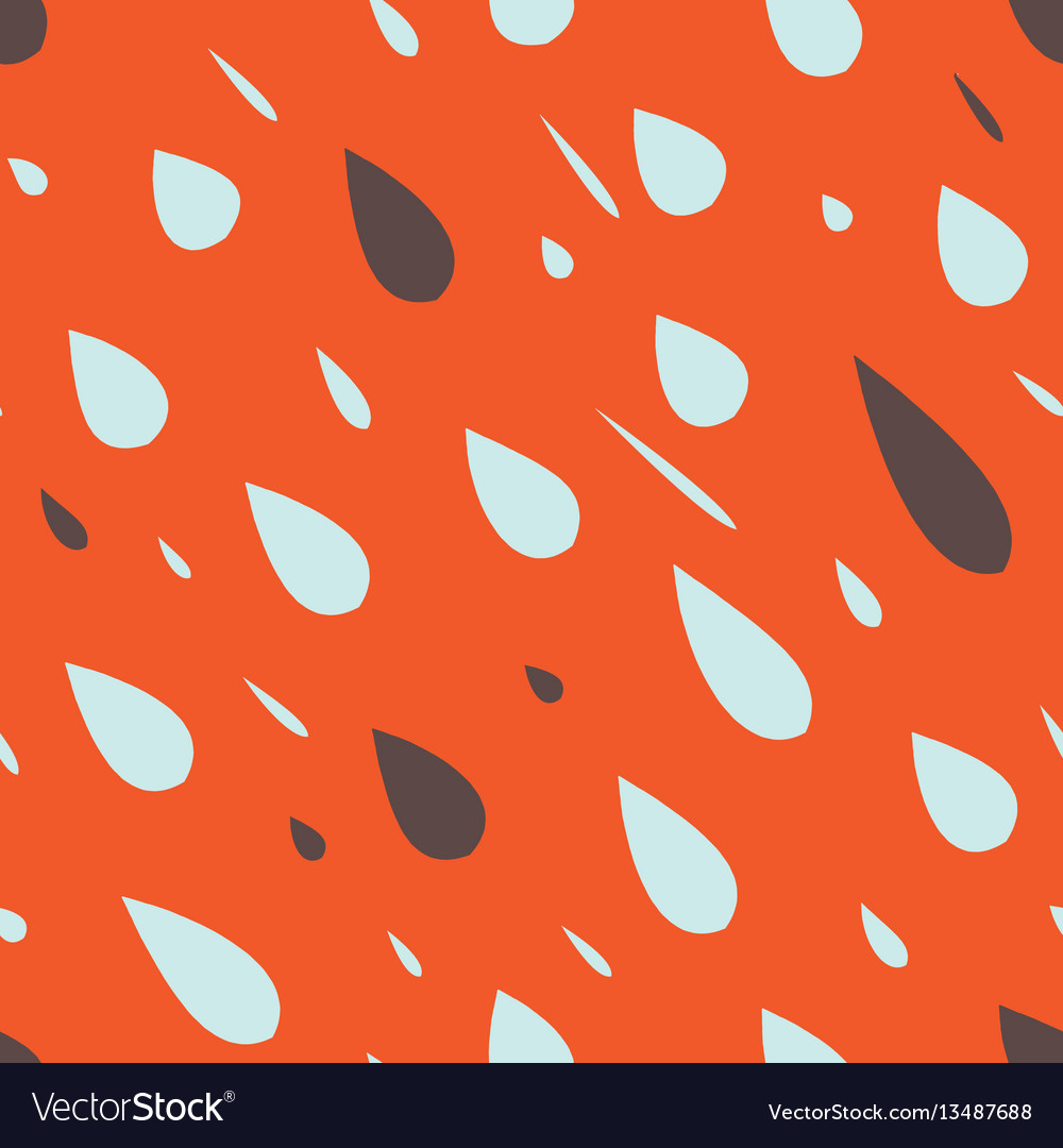 Rain drops seamless pattern Royalty Free Vector Image