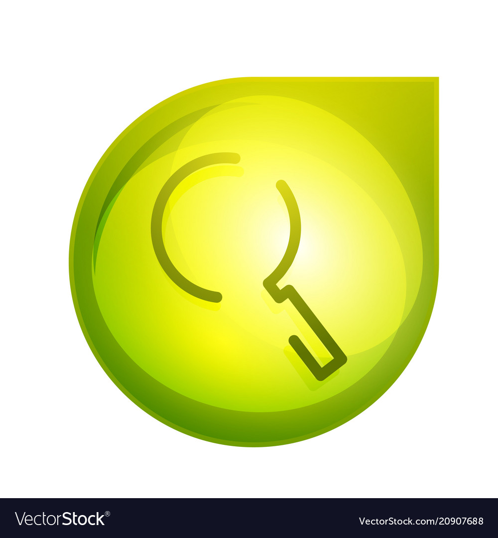 Search magnifier web button magnify icon modern Vector Image