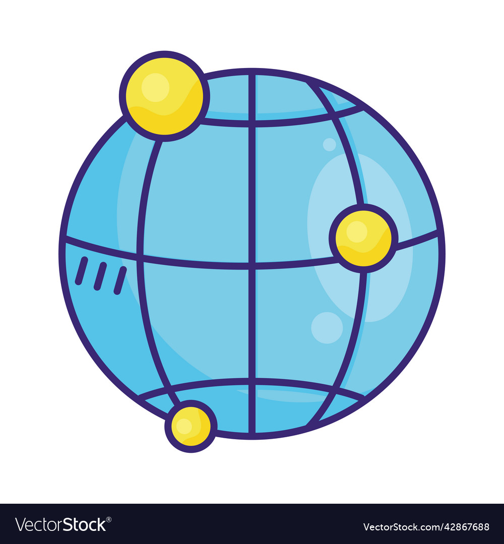 Sphere browser tech Royalty Free Vector Image - VectorStock