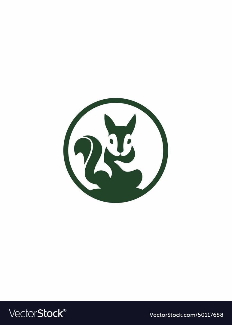 Squirrel logo image Royalty Free Vector Image - VectorStock