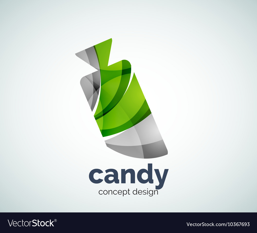 Candy logo template Royalty Free Vector Image - VectorStock