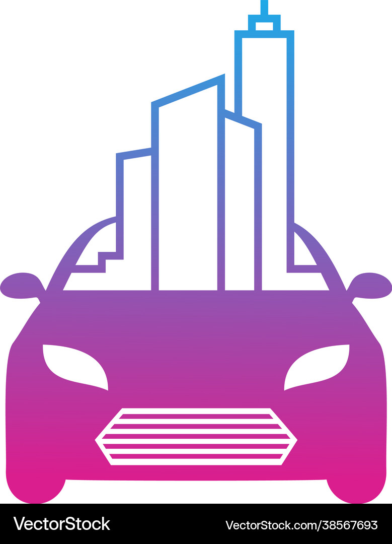 City car logo template creative car logo design Vector Image