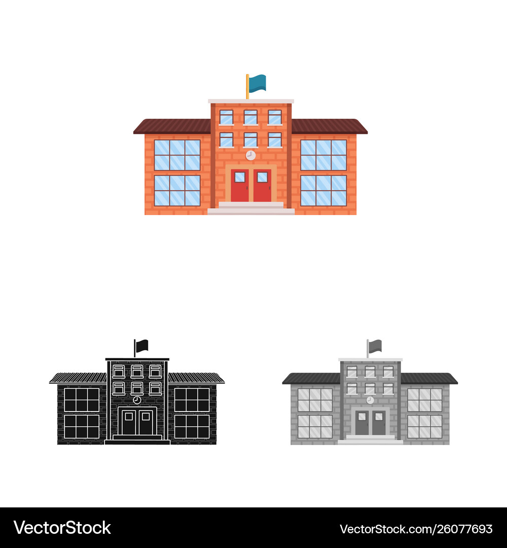 Design school and college sign Royalty Free Vector Image