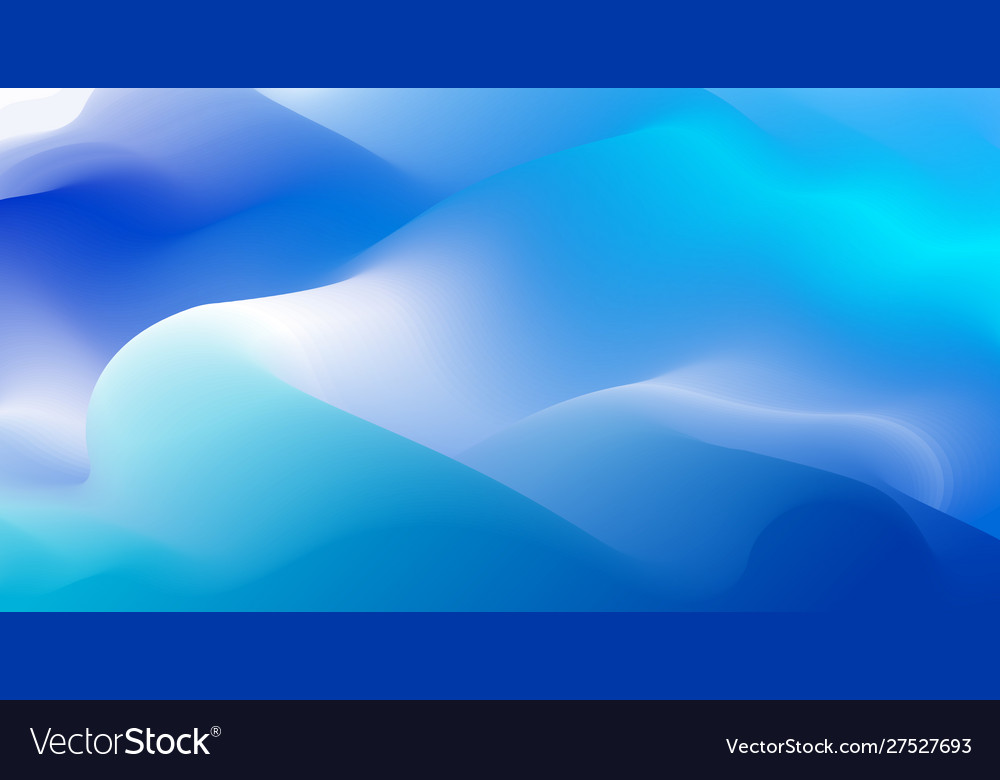 Gradient fluid abstract shape 3d color Royalty Free Vector