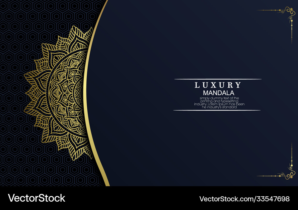 Floral and mandala ornamental decorative frame Vector Image