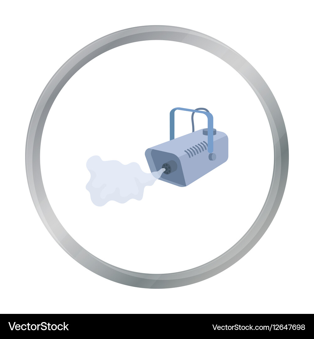 Fog machine icon in cartoon style isolated Vector Image