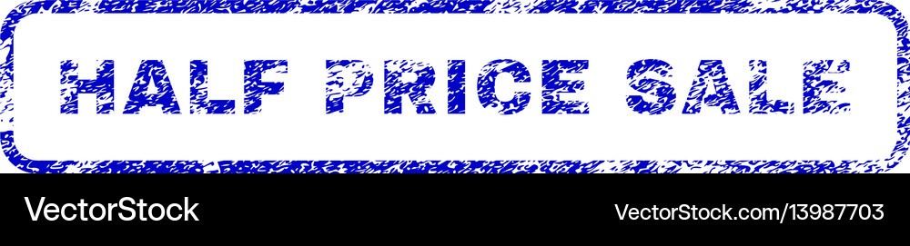 Half price sale rubber stamp Royalty Free Vector Image