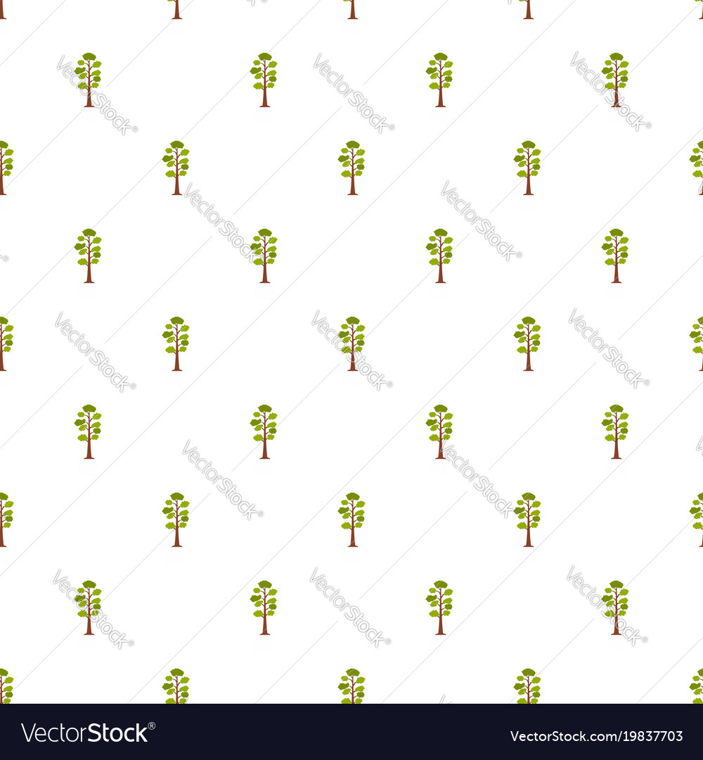 Pine tree pattern seamless Royalty Free Vector Image