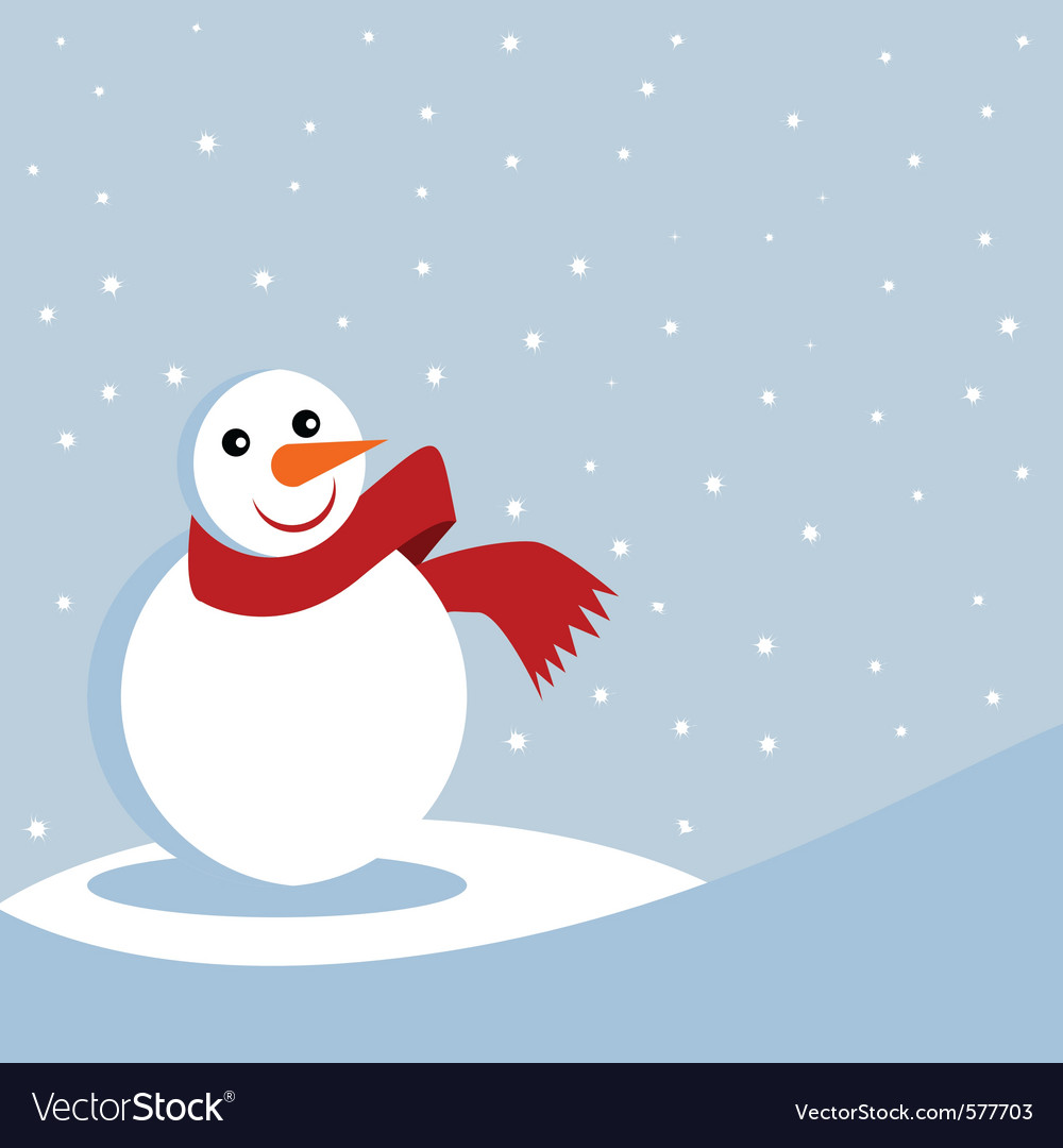 Snowman Royalty Free Vector Image - VectorStock
