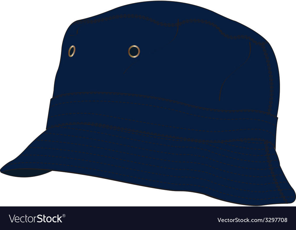 Bucket Hat Template Royalty Free Vector Image VectorStock