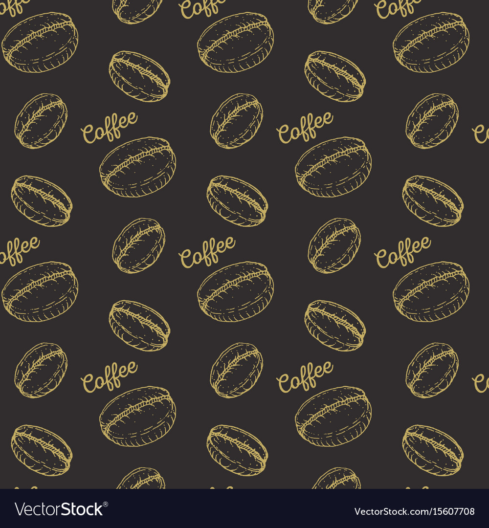 Coffee seamless pattern Royalty Free Vector Image