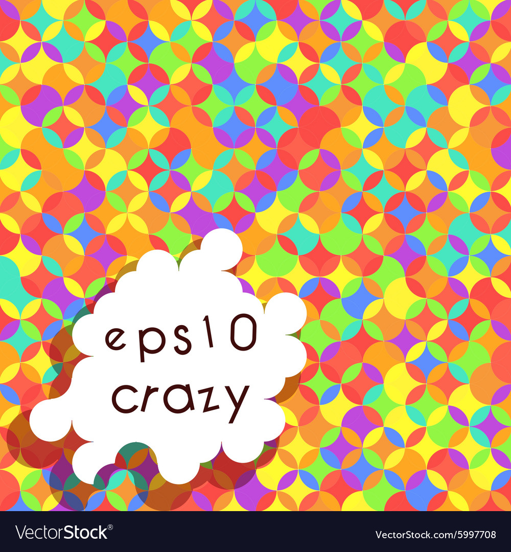 Crazy bright multicolored pattern Royalty Free Vector Image