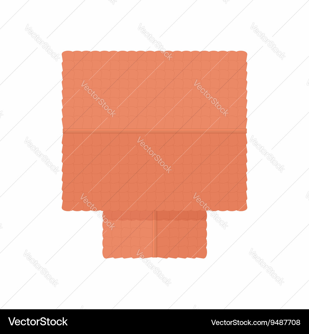 House building top view icon cartoon style Vector Image