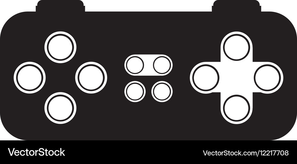 Isolated gamepad of videogame design Royalty Free Vector
