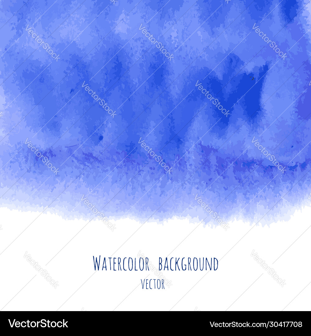 Marina navy blue indigo watercolor texture Vector Image