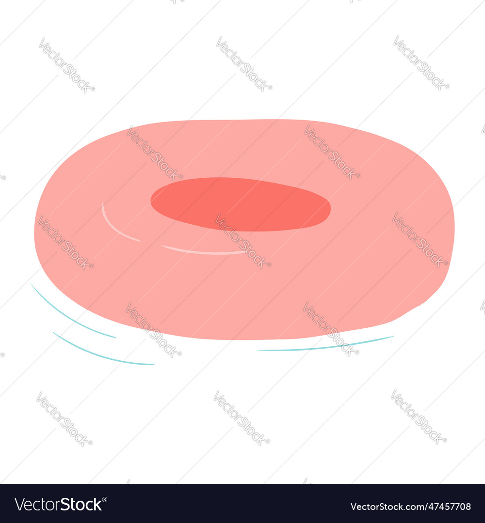 Pool float ring float Royalty Free Vector Image