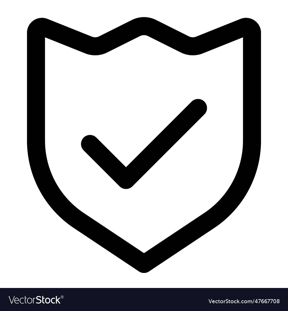 Protection network shield trusted security Vector Image