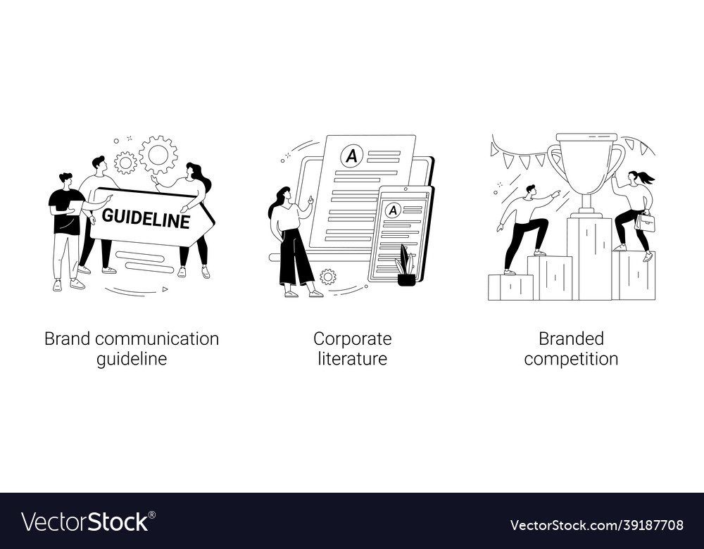 Visual identity abstract concept Royalty Free Vector Image