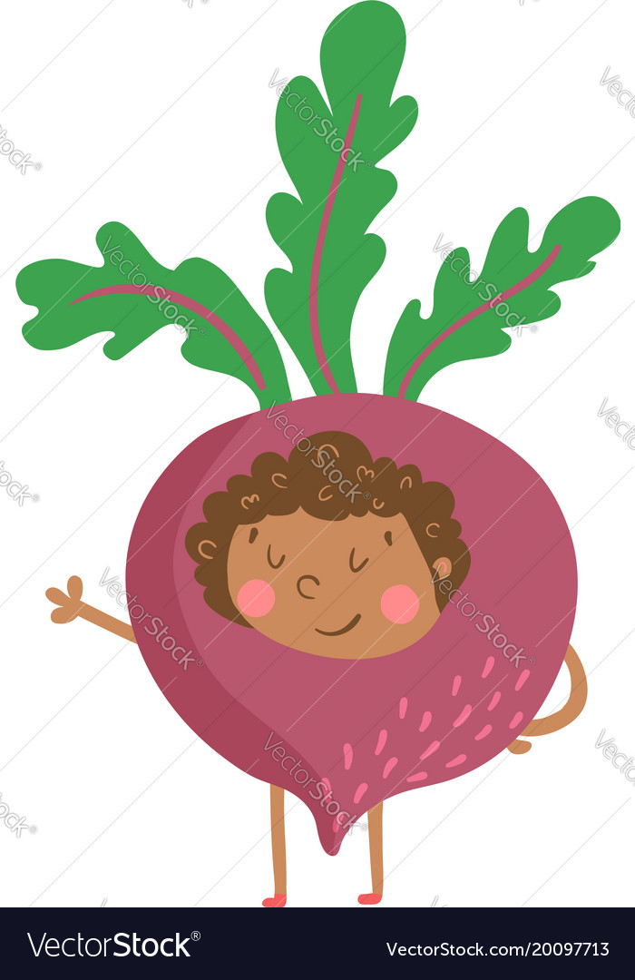Beetroot boy Royalty Free Vector Image - VectorStock