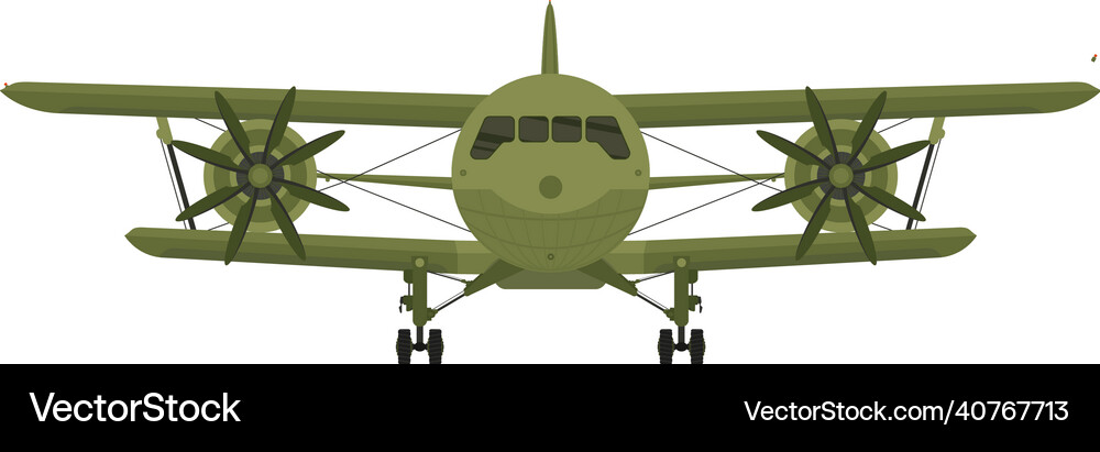 Biplane vintage airplane plane old retro Vector Image