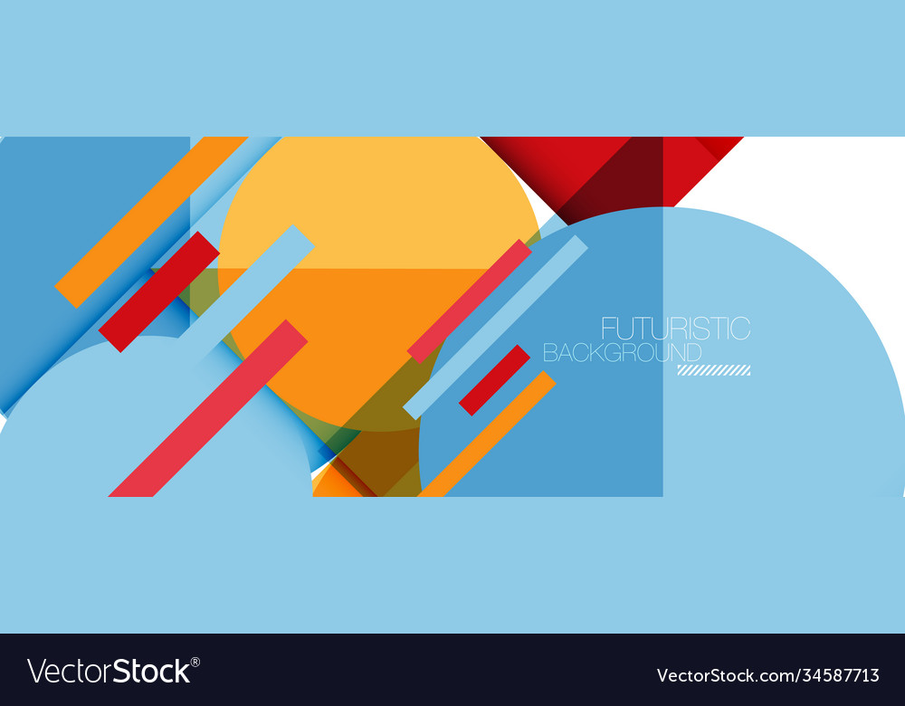 Clean minimal geometric abstract background Vector Image