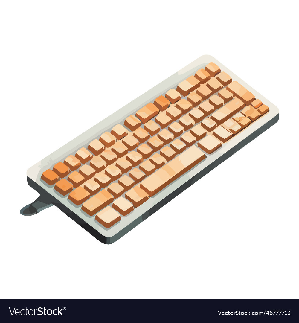 Computer keyboard modern technology Royalty Free Vector